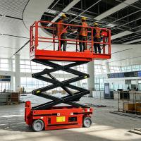 China Full Electric Scissor Lift Spacecraft Assembly And Aerospace Manufacturing Hub for sale