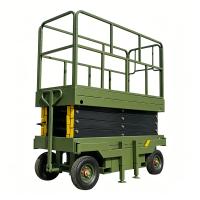 China Movable Lightweight Scissor Lift Self Propelled 24ft With Folding Legs for sale
