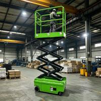 China 12m Mini All Electric Scissor Lift Platform For Automotive Showroom OEM for sale