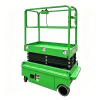 China Construction Mini Personnel 19ft Electric Scissor Lift High Reach Movable for sale