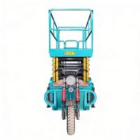 China Commercial Compact Scissor Lift Equipment Vehicle Mounted Tricycle 500KG for sale