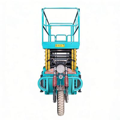 China Commercial Compact Scissor Lift Equipment Vehicle Mounted Tricycle 500KG for sale