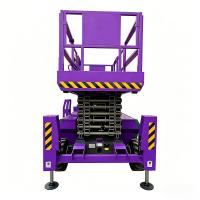 China Commercial Scissor Lift Platform 4WD System Off Road 18m 450kg for sale