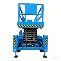 China Electric Rough Terrain Off Road Scissor Lift 30 Ft Emergency Infrastructure Rebuilding for sale