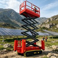 China CE Certified Hydraulic Scissors Lift Platform 50 Ft Auto Leveling 320Kg for sale
