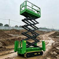 China CE Certified Track Scissor Lift Championship Golf Course And Heritage Estate Platform for sale