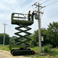 China Double Stage Balanced Tracked Scissor Lift Border Fortification And Tactical Hillside Defense Hub for sale