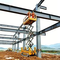 China 40 Ft Tracked Construction Scissor Lift Arid Climate Engineering Vehicle OSHA Certificated for sale