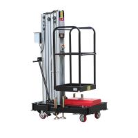 China Single Man Driveable Vertical Mast Lift Platform Waterproof 130kg 150kg 250kg for sale