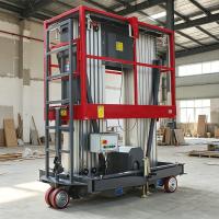China Single Man Driveable Vertical Mast Lift Platform Waterproof 130kg 150kg 250kg for sale