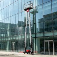 China Single Man Driveable Vertical Mast Lift Platform Waterproof 130kg 150kg 250kg for sale