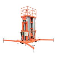 China 300kg Aluminium Personnel Vertical Mast Lift Weatherproof UKCA Certificated for sale