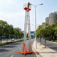 China 300kg Aluminium Personnel Vertical Mast Lift Weatherproof UKCA Certificated for sale