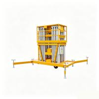 China Commercial Aerial Electric Vertical Material Lift For Aviation Paint Hangar 200kg for sale