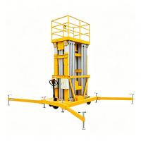 China Commercial Aerial Electric Vertical Material Lift For Aviation Paint Hangar 200kg for sale
