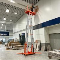 China Commercial Aerial Electric Vertical Material Lift For Aviation Paint Hangar 200kg for sale