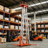 China Low Profile Aluminum Vertical Mast Lift Systems For Mega Convention Center ODM for sale