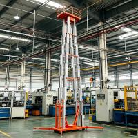 China Low Profile Aluminum Vertical Mast Lift Systems For Mega Convention Center ODM for sale