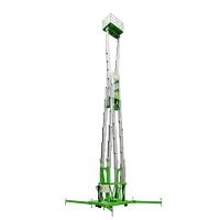 China 6 Mast Aerial Platform Boom One Man Vertical Lift 26 Ft For Airport Atrium for sale