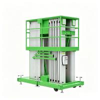 China 6 Mast Aerial Platform Boom One Man Vertical Lift 26 Ft For Airport Atrium for sale