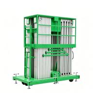 China 6 Mast Aerial Platform Boom One Man Vertical Lift 26 Ft For Airport Atrium for sale