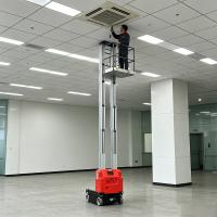 China Lightweight Vertical Mast Lift Luxury Merchandising Platform One Man for sale