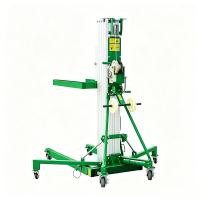 China Commercial Vertical Mast Lift manlift equipment HVAC And Industrial Pipefitting Hoist for sale