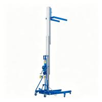 China Portable Material Mast Vertical Tower Aerial Lift Device Aerospace Grade Aluminum for sale