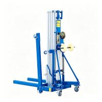 China Portable Material Mast Vertical Tower Aerial Lift Device Aerospace Grade Aluminum for sale