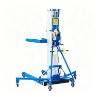 China Portable Material Mast Vertical Tower Aerial Lift Device Aerospace Grade Aluminum for sale