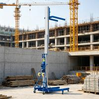 China Commercial Vertical Mast Lift manlift equipment HVAC And Industrial Pipefitting Hoist for sale