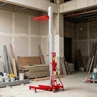 China Commercial Vertical Mast Lift manlift equipment HVAC And Industrial Pipefitting Hoist for sale
