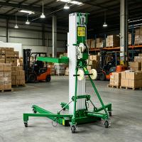 China Portable Material Mast Vertical Tower Aerial Lift Device Aerospace Grade Aluminum for sale