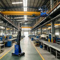 China Tracked Longmen Tower Vertical Mast Lift Petrochemical Refinery Welding Platform for sale