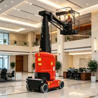 China 9M Self Propelled Sleeve Lift Television Broadcasting And Studio Rigging Platform for sale