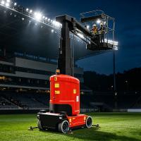 China 9M Self Propelled Sleeve Lift Luxury Resort And VIP Gaming Floor Platform for sale