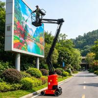 China 9M Self Propelled Sleeve Lift Indoor Botanical Garden And Biodome Canopy Platform for sale