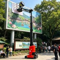 China 9M Self Propelled Sleeve Lift Indoor Botanical Garden And Biodome Canopy Platform for sale
