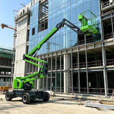 China Hydraulic Telescoping Boom Lift Articulated Cherry Picker 12V for sale