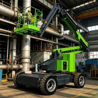 China Arboriculture Scissor Boom Lift Platform Towable Articulating Arm 230kg for sale