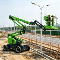 China Compact Towable Cherry Picker Boom Lift For Power Grid Maintenance for sale