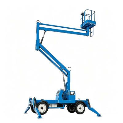 China 10M 80 Ft Articulating Towable Boom Lift Platform Compact Lightweight for sale