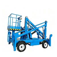 China 10M 80 Ft Articulating Towable Boom Lift Platform Compact Lightweight for sale