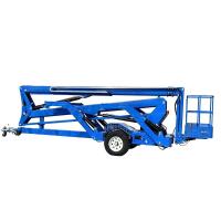 China Hydraulic Articulated Cherry Picker Towable Boom Lift Reinforced steel 12m for sale