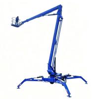 China Hydraulic Articulated Cherry Picker Towable Boom Lift Reinforced steel 12m for sale