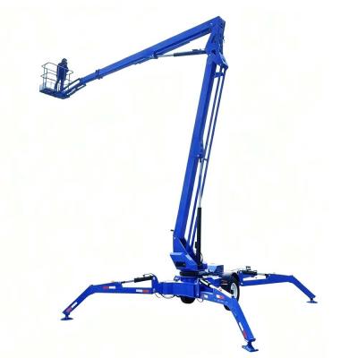 China Hydraulic Articulated Cherry Picker Towable Boom Lift Reinforced steel 12m for sale