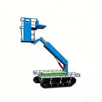 China Terraced Vineyard Articulating Boom Lift Platform 60 Ft Weatherproof for sale