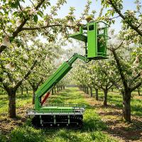 China Terraced Vineyard Articulating Boom Lift Platform 60 Ft Weatherproof for sale