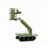 China Wetland Conservation Towable Construction Boom Lift 50 Ft 48V Single Person for sale