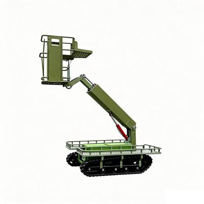 China Wetland Conservation Towable Construction Boom Lift 50 Ft 48V Single Person for sale